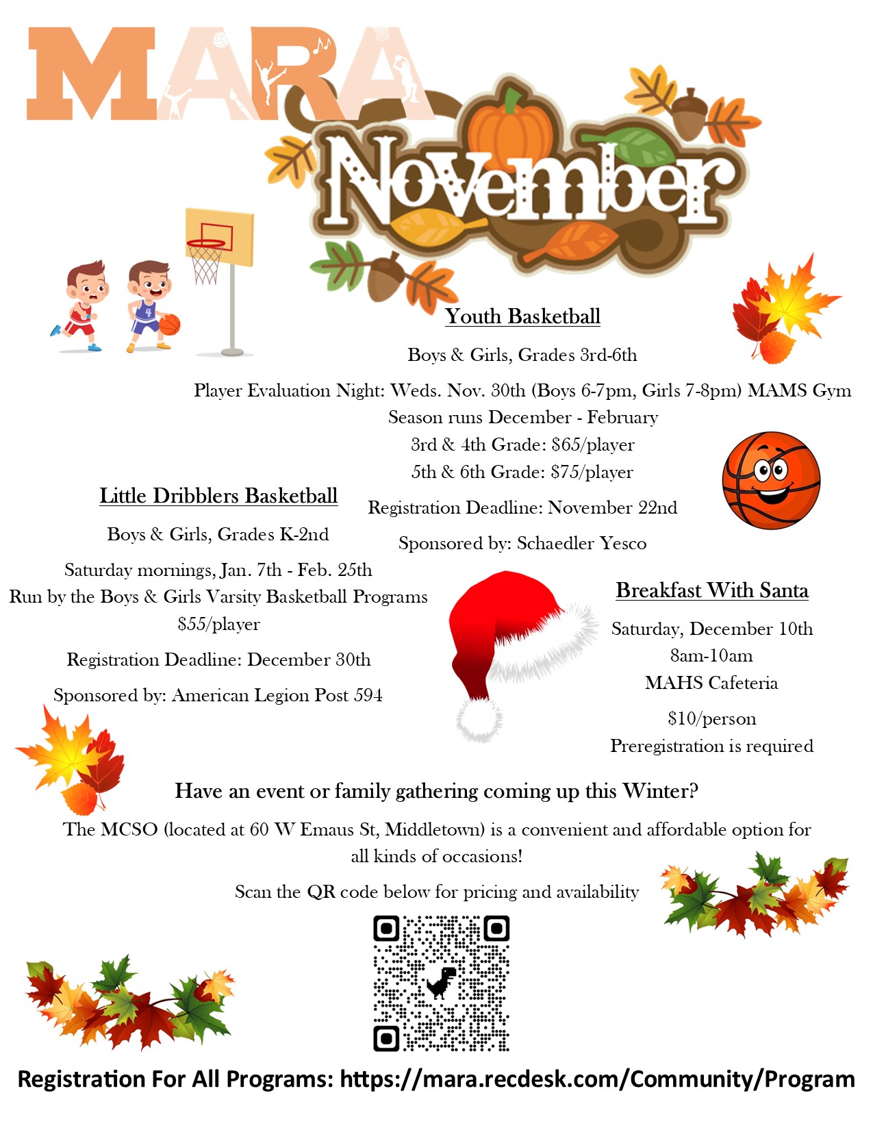 MARA November Events - Borough of Middletown, PA